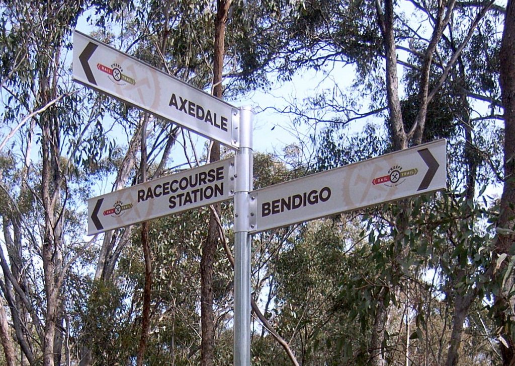 Signs for Clear Trail Directions – Friends of the Bendigo-Kilmore Rail ...